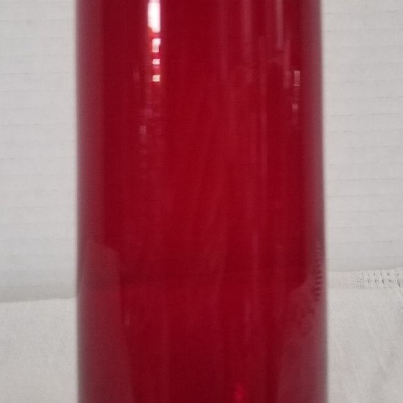 Dining St Nicholas Square Ruby Red Glass Stemless Champagne Glass 0224